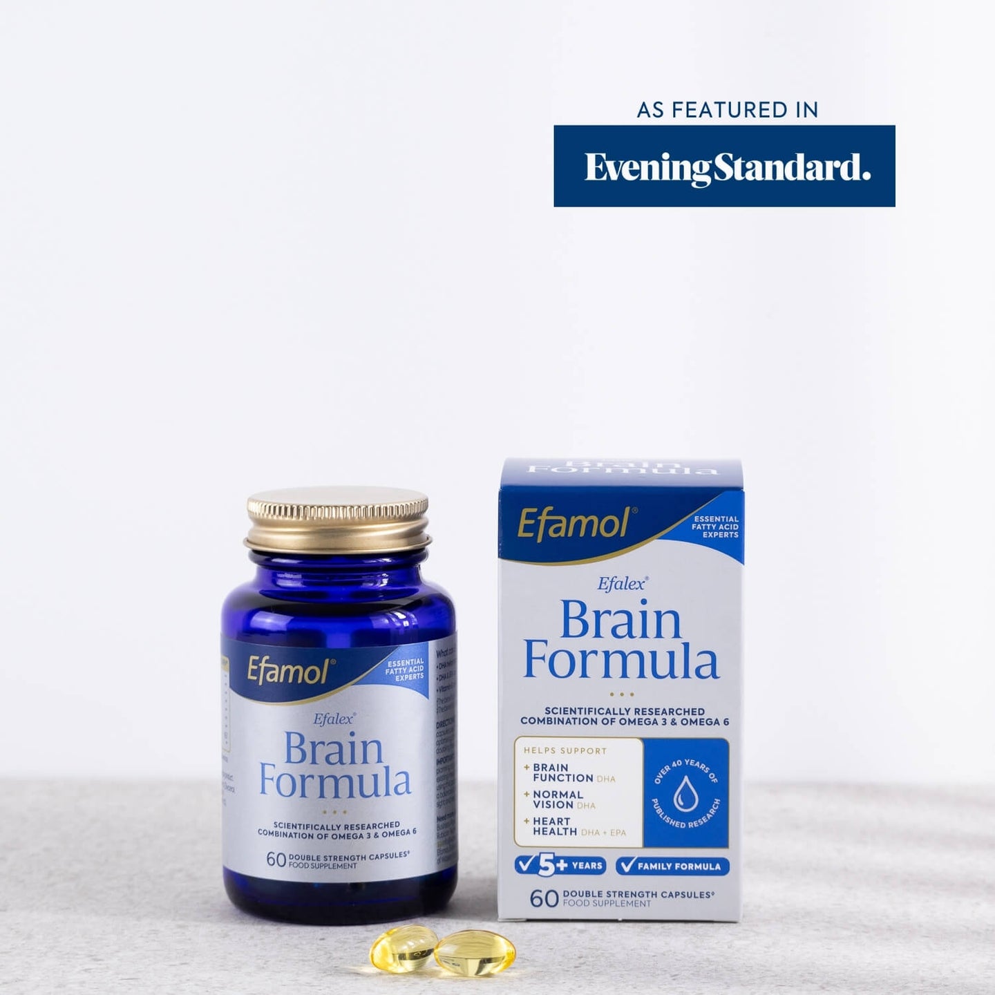 Efalex Brain Formula Capsules – Omega-3 DHA, EPA & Omega-6 GLA for ...