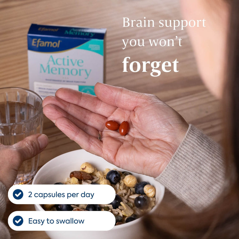 Efamol Active Memory – Omega-3 DHA, Ginkgo Biloba & B Vitamins for ...