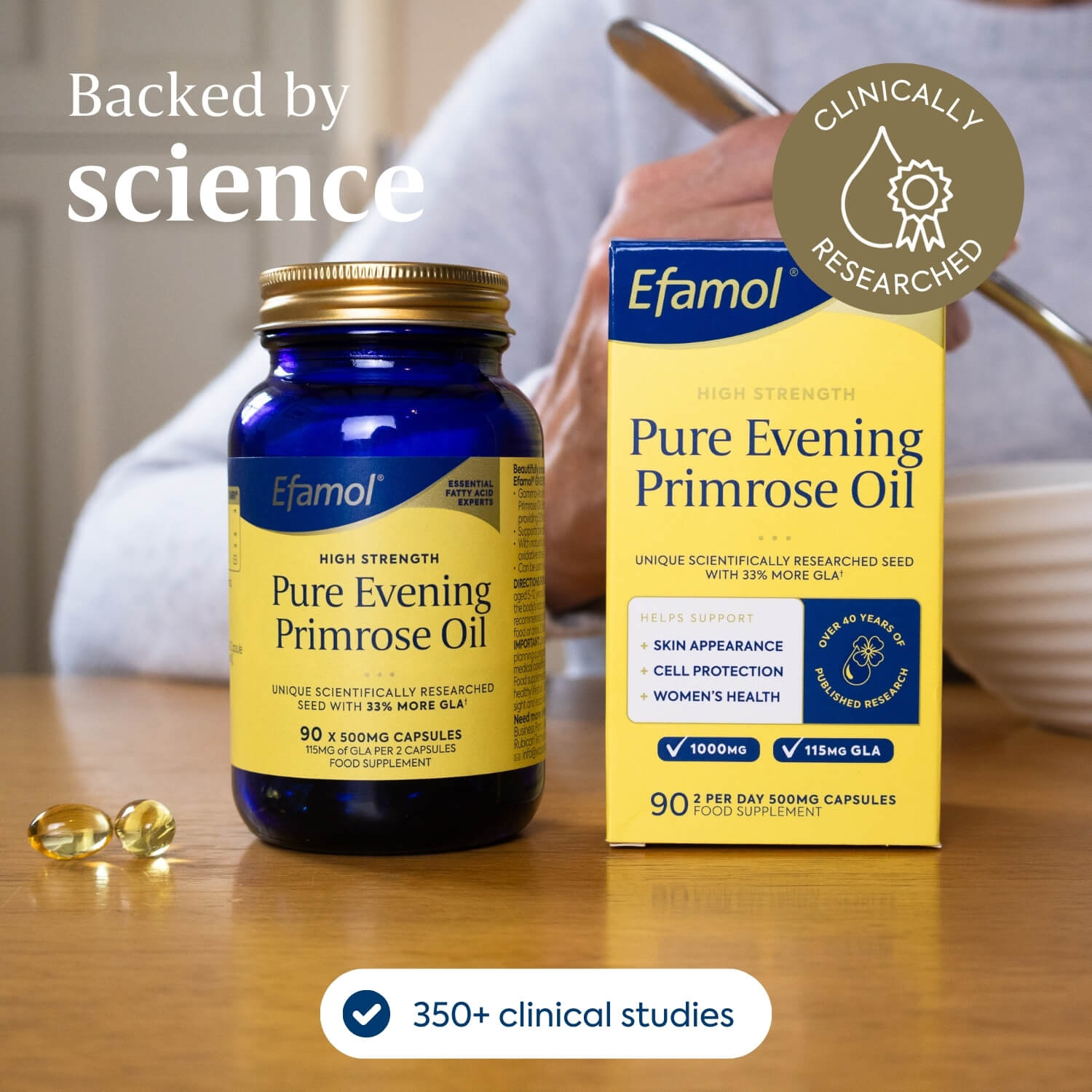 Efamol Evening Primrose Oil Capsules – High Strength GLA Omega-6 for ...