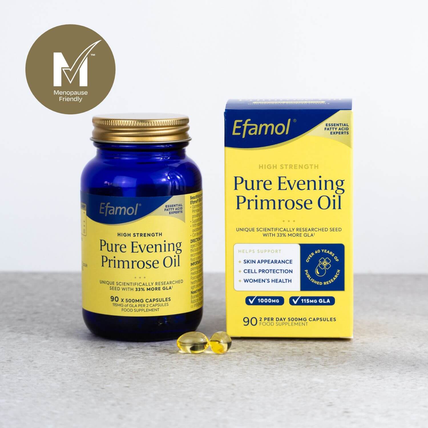 Efamol Evening Primrose Oil Capsules – High Strength GLA Omega-6 for ...